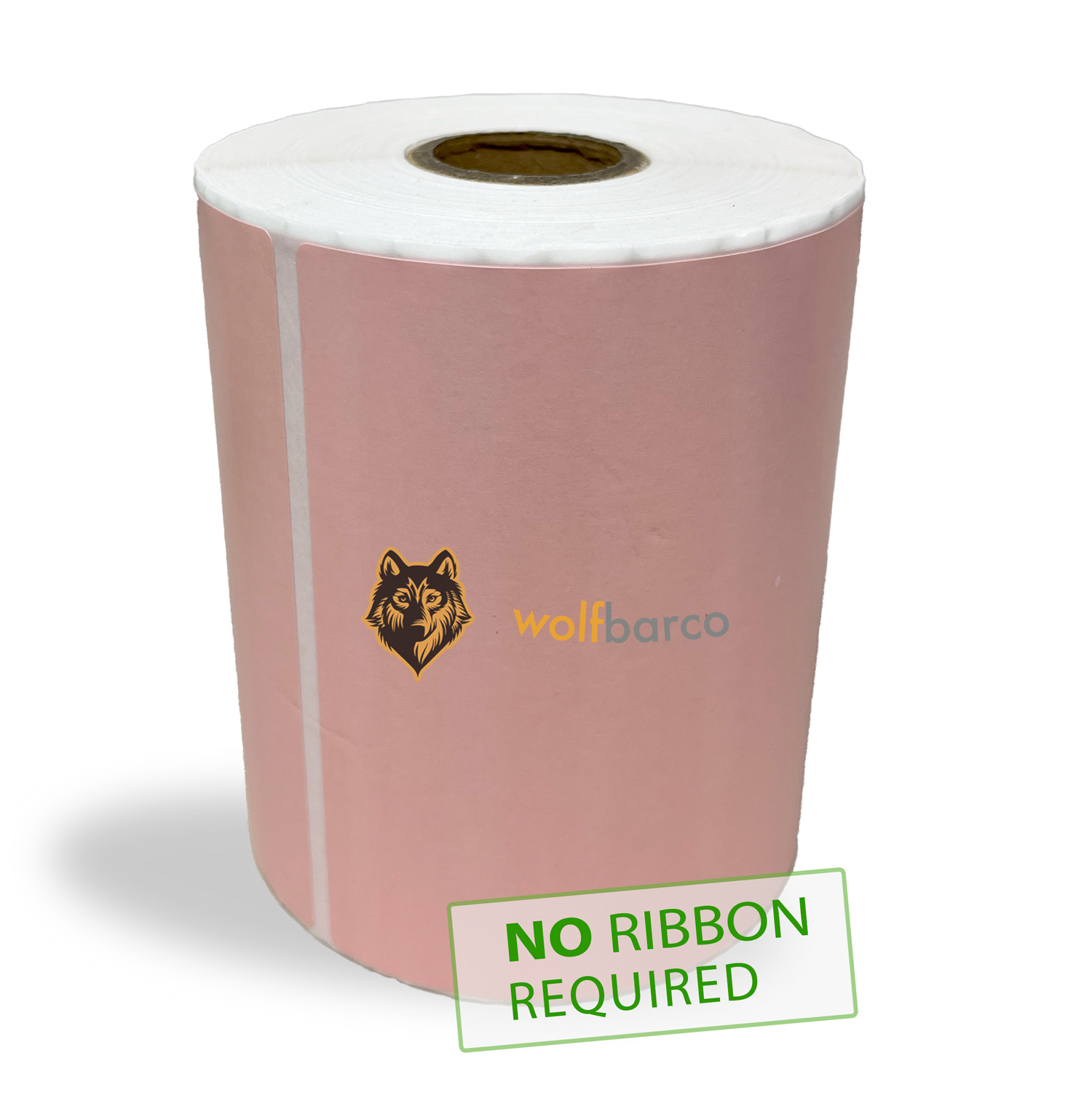 Direct Thermal Label, Pink (PMS 706C), 4" x 6", with Perf, 1"Core, 4 ...